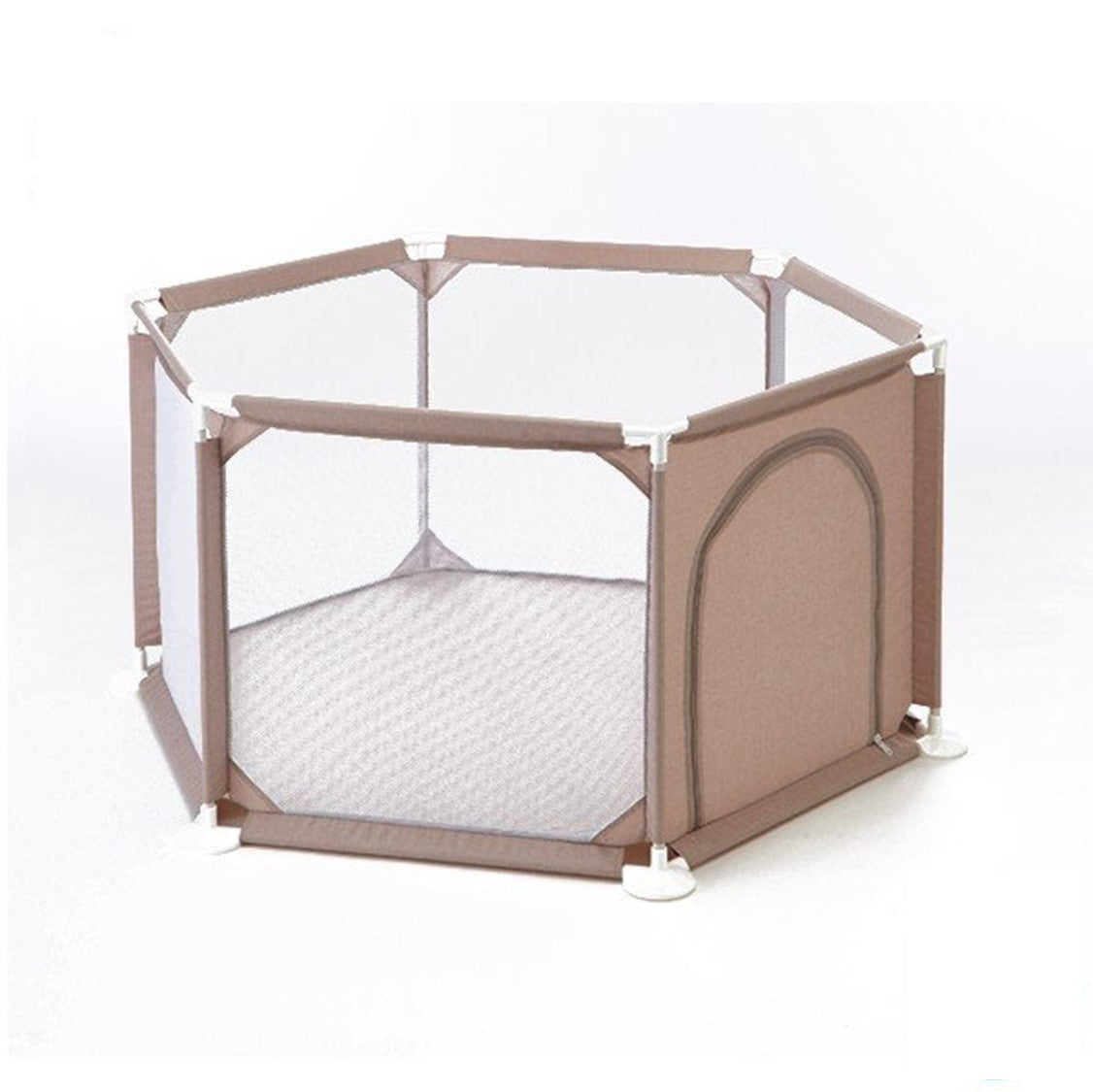 [ Smart Angel ] Baby Play Yard (Brown) – Maximaison